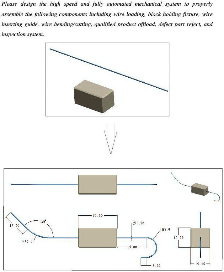 Please design the high-speed and fully automated mechanical system to ...
