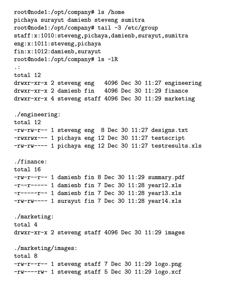SOLVED: A company has implemented a discretionary access control system for important documents ...