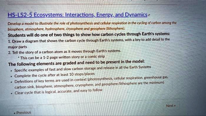 HS-LS2-5 Ecosystems: Interactions, Energy, and Dynamics Develop a model ...