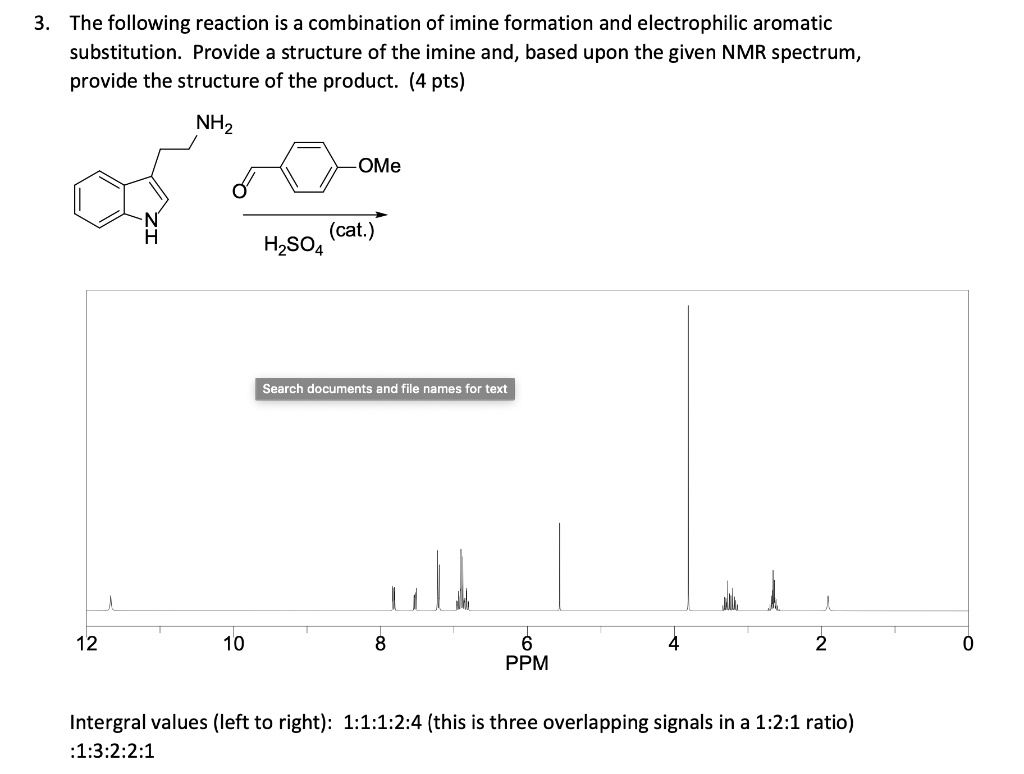 SOLVED: The following reaction is a combination of imine formation and ...