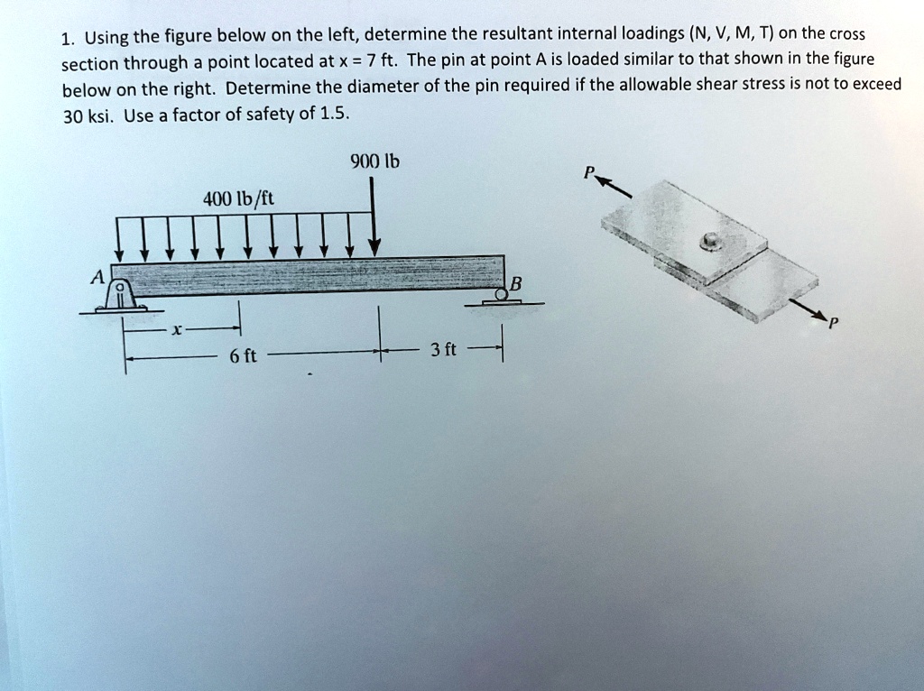 [GET ANSWER] 1 using the figure below on the left determine the ...
