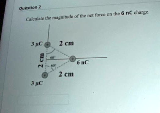 Calculate the magnitude of the net force on the 6 nC...