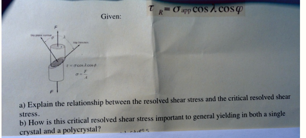 SOLVED: T R=OappCOSA COS Given: =cosAcos a) Explain the relationship ...