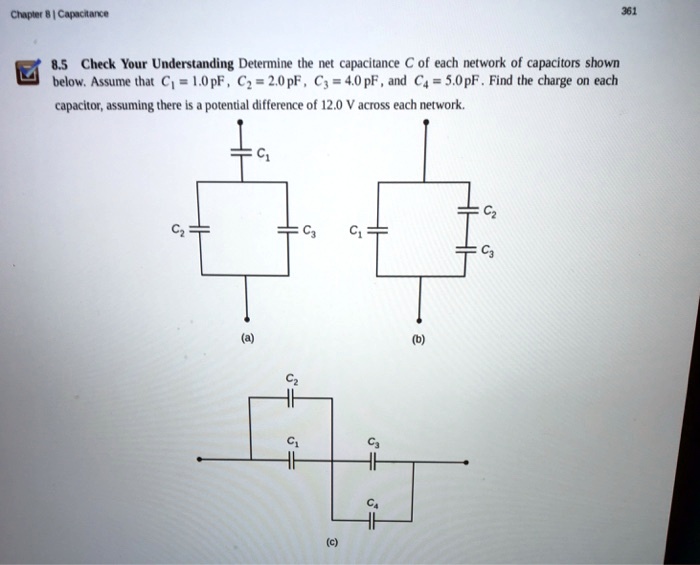chaplat capaciaa 05 check your uuderstanding determine the net capacitance c of each network of ...