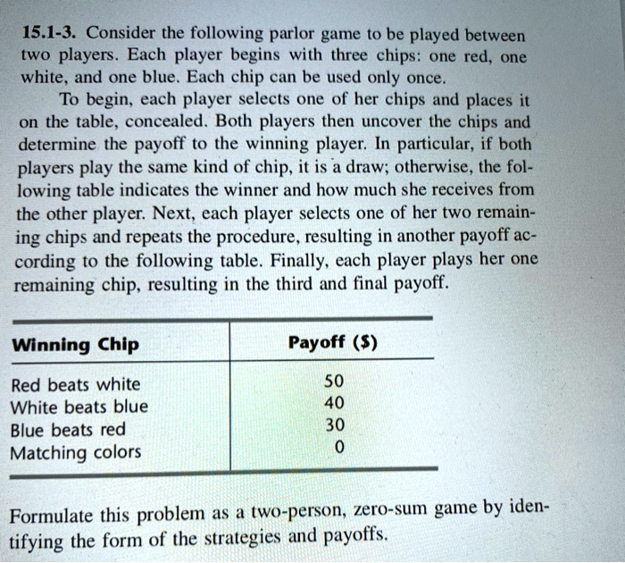 151 3 consider the following parlor game to be played between two players each player begins ...