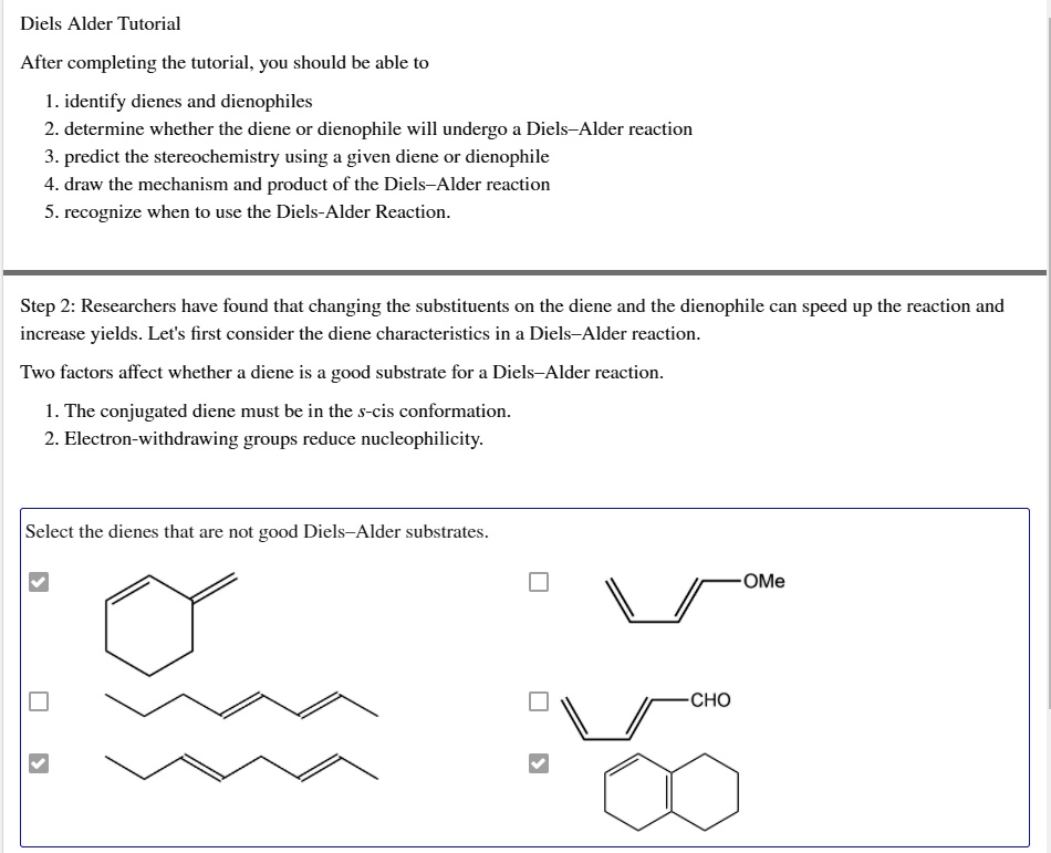 diels alder tutorial after completing the tutorial you should be able ...