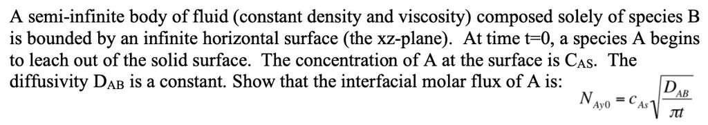 a semi infinite body of fluid constant density and viscosity composed ...
