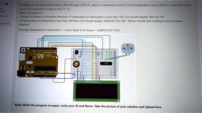 Solved Course Microprocessor Systems And Interfacing Dc Motor Is Interfaced With Arduino Uno
