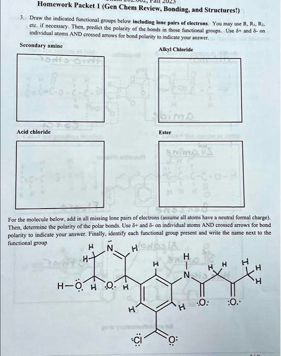 SOLVED: Texts: Homework Packet 1 (Gen Chem Review, Bonding, and ...
