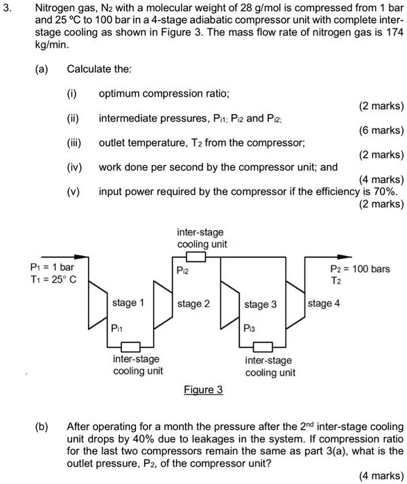 SOLVED: Nitrogen gas, N, with a molecular weight of 28 g/mol is ...