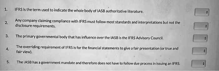 - IFRS is the term used to indicate the whole body of IASB ...