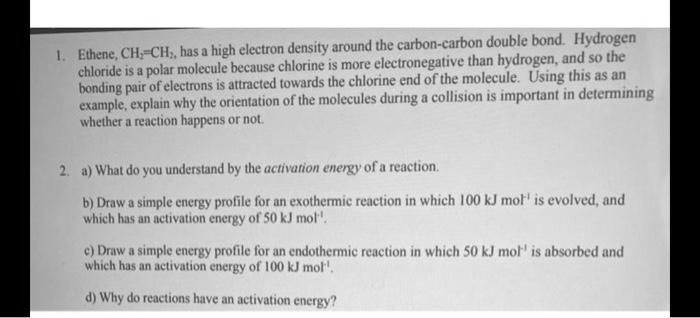 SOLVED: uround [ the carbon-carbon double bond Hydrogen Ethene, CH;-CH ...