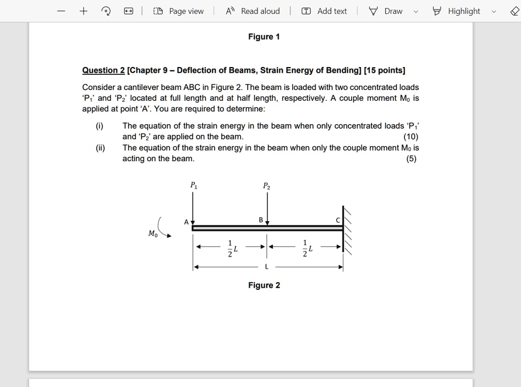 cd page view aread aloud t add text draw highlight figure 1 question 2chapter 9 deflection of ...