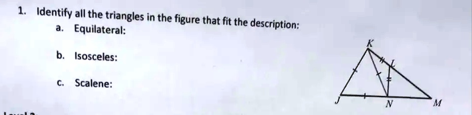 SOLVED: Identify all the triangles in the figure that fit the ...