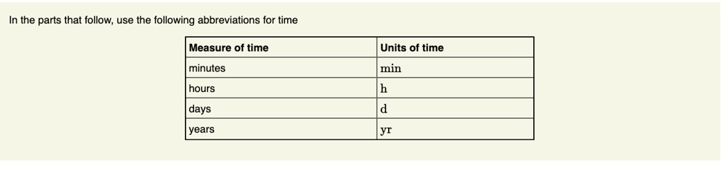 SOLVED: In the parts that follow; use the following abbreviations for ...