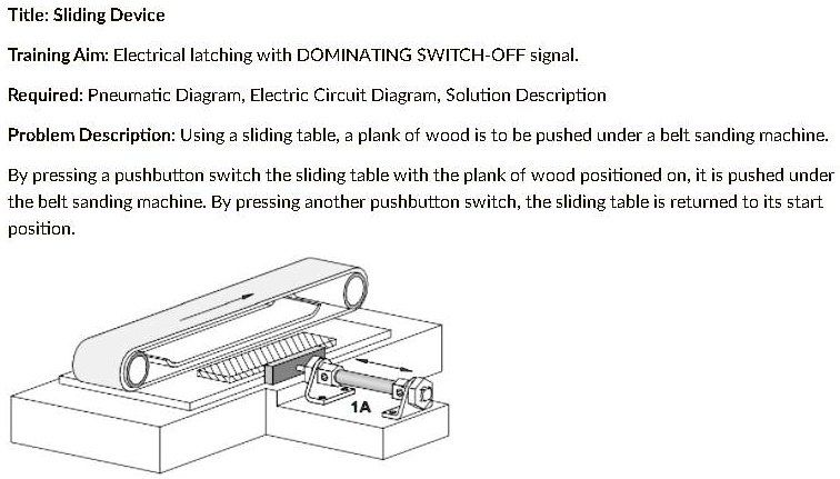 Title: Sliding Device Training Aim: Electrical latching with DOMINATING ...