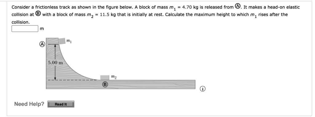 Consider a frictionless track as shown in the figure … - SolvedLib