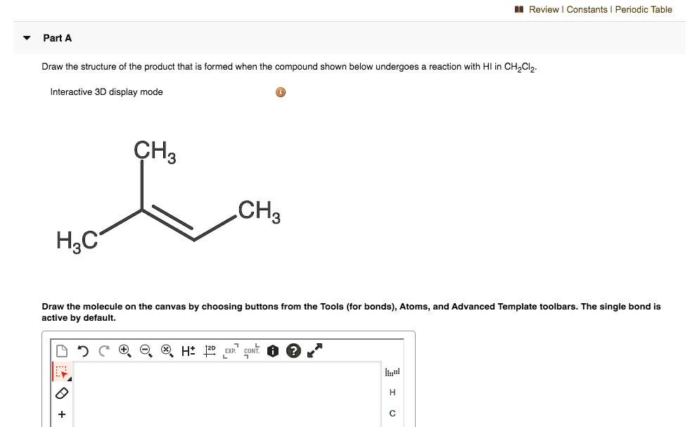 Part A Draw The Structure Of The Product That Is Formed When The
