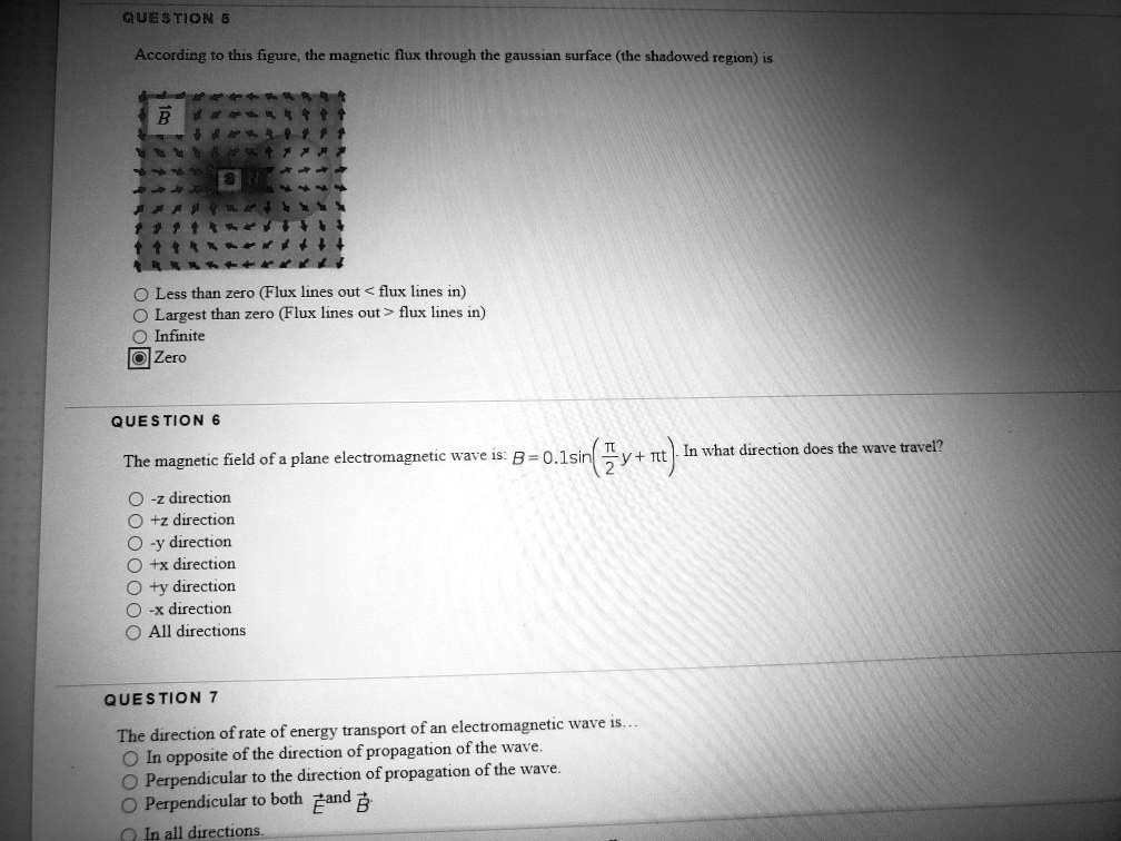 SOLVED: question According to thts figure, the magnctic flux through ...
