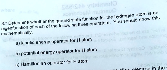 SOLVED: I need help with quantum mechanics in particular, I have a few ...