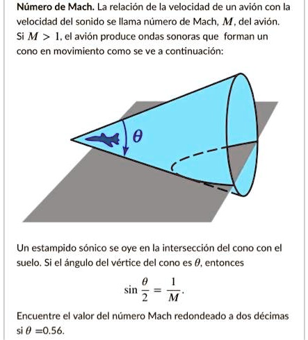 SOLVED:Numero de Mach: La relacion de la velocidad de un avion con ...