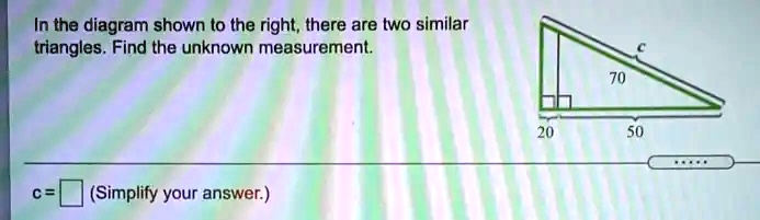 SOLVED: In the diagram shown to the right; there are two similar ...