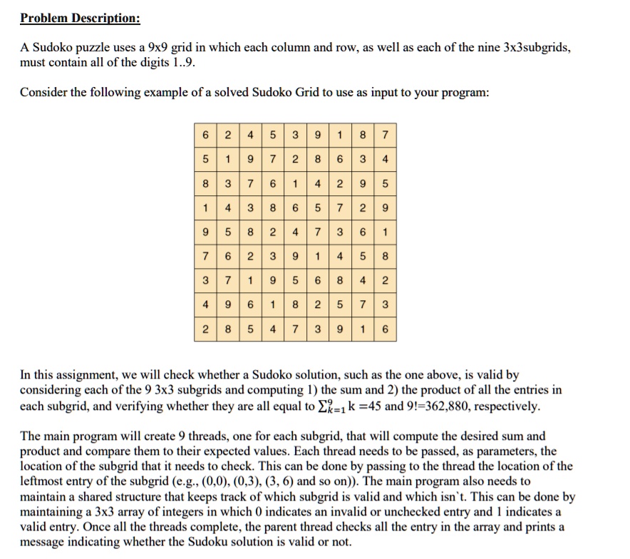 Solved Implement A C Solution To The Following Problem Using The Pthreads Posix Standard 