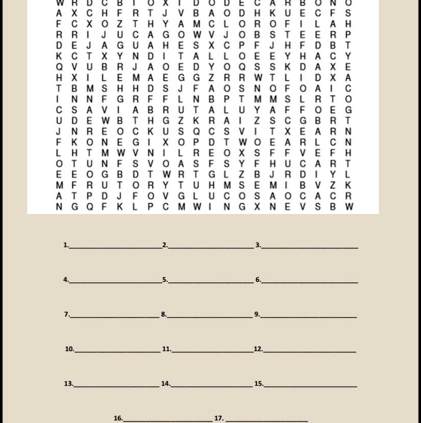 SOLVED: Actividad 2: Resuelve la siguiente sopa de letras: encuentra ...