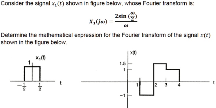 SOLVED: 'this question is related to signals and system need help Consider the signal xi(t ...