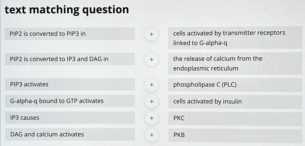 SOLVED: PIP2 is converted to PIP3 in cells activated by transmitter ...