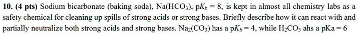 VIDEO solution: Sodium bicarbonate (baking soda), NaHCO3, is kept in ...