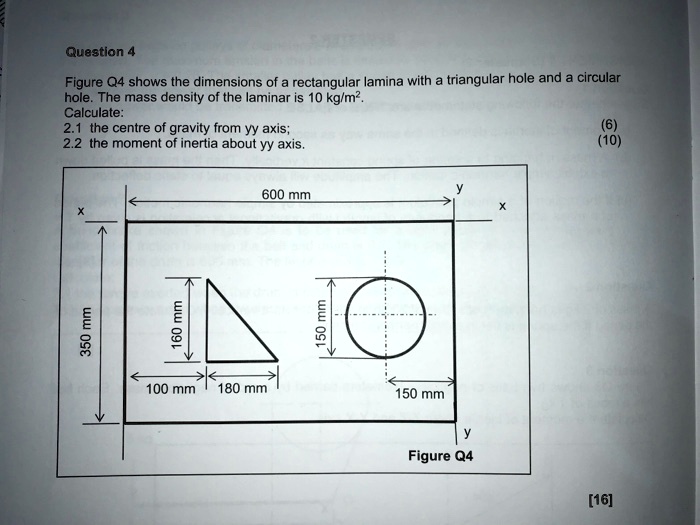 SOLVED: Question 4 Figure Q4 shows the dimensions of a rectangular ... SOLVED: Question 4 Figure Q4 shows the dimensions of a rectangular ...