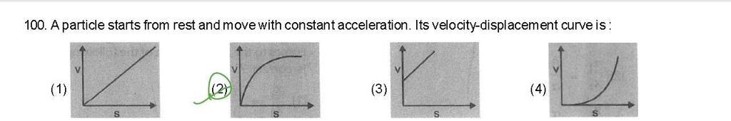 SOLVED: 'a particle starts from rest and move with constant acceleration its velocity ...