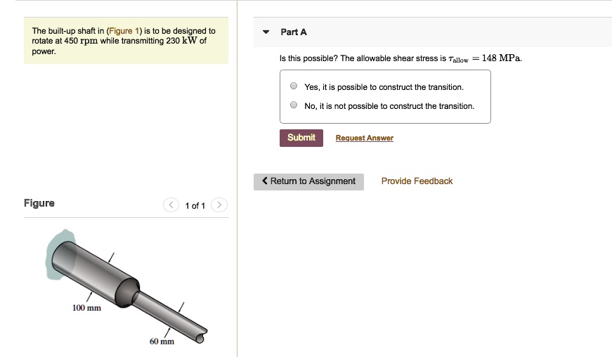 the built up shaft in figure 1 is to be designed to rotate at 450 pm ...