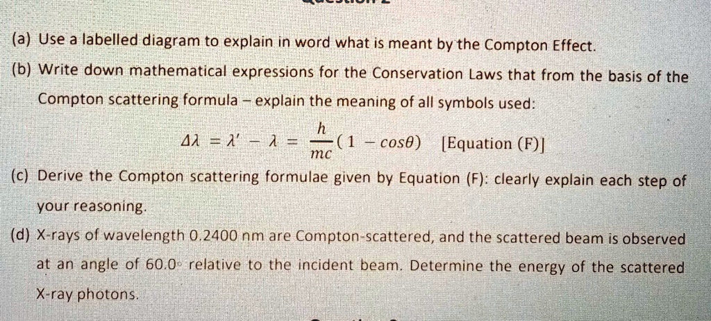 (a) Use a labelled diagram to explain in word what is meant by the ...