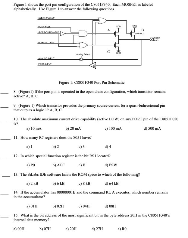 i need each part answered 8 15 figure 1 shows the port pin ...