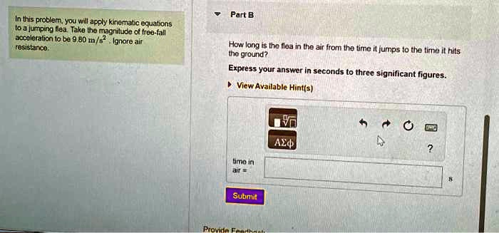 SOLVED: Texts: In this problem, you will apply kinematic equations to a ...