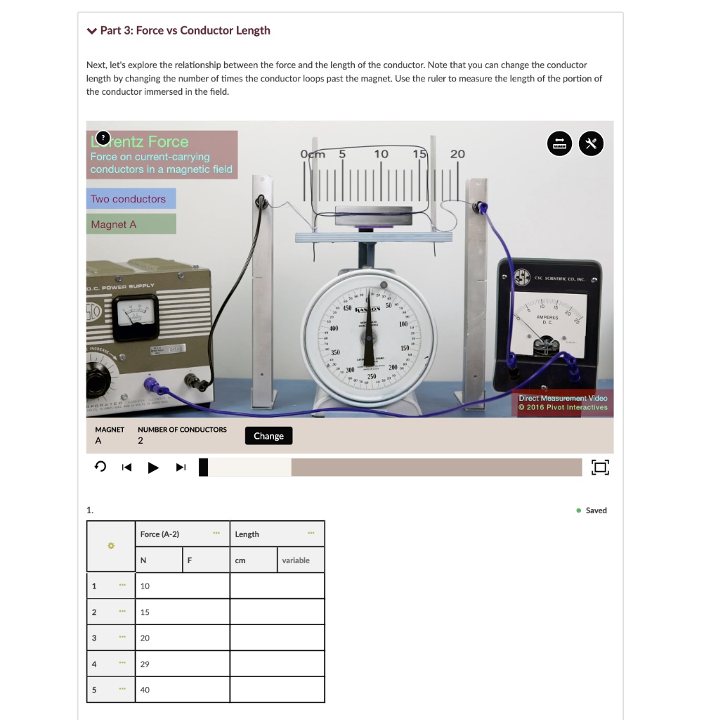 part 3 force vs conductor length next lets explore the relationship ...
