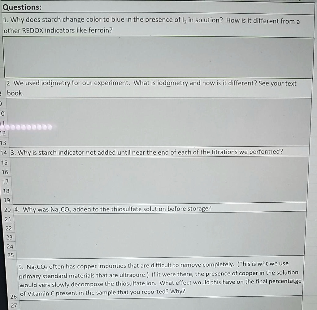 questions why does starch change color to blue in the presence of i in ...