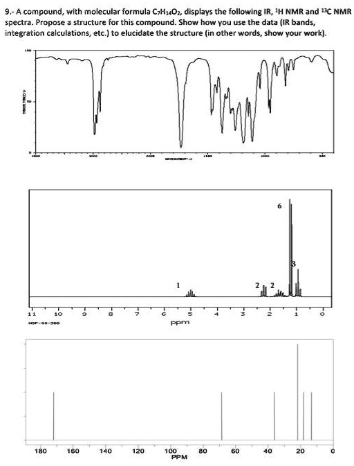 compound with molecular formula czhuoz displays the following ir h nmr ...