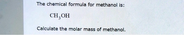Molar Mass Of Methanol | Methanol Density Chart – TAVSK