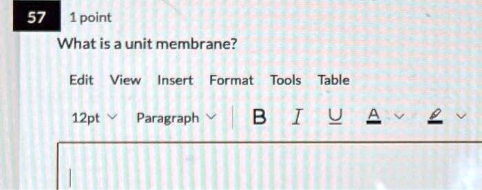 SOLVED: What is a unit membrane? A unit membrane is a structure that ...
