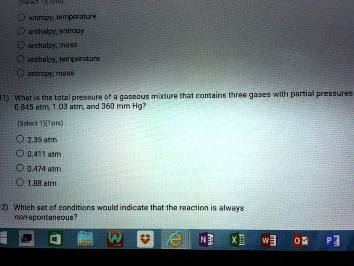 SOLVED: Entropy; temperature Enthalpy; entropy Enthalpy; mass Enthalpy ...