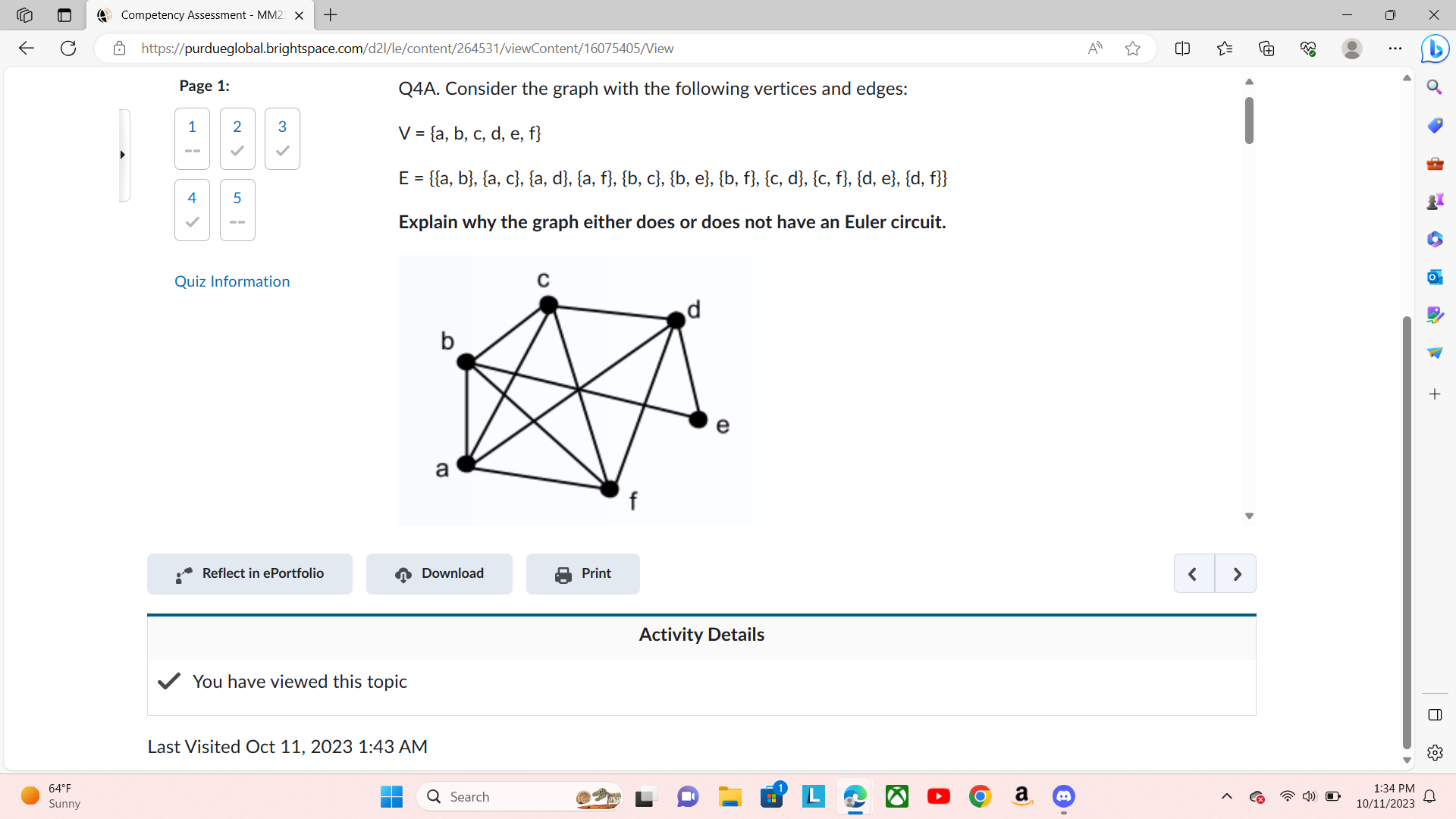 Competency Assessment - MM2 ×+ https://purdueglobal.brightspace.com/d2l ...