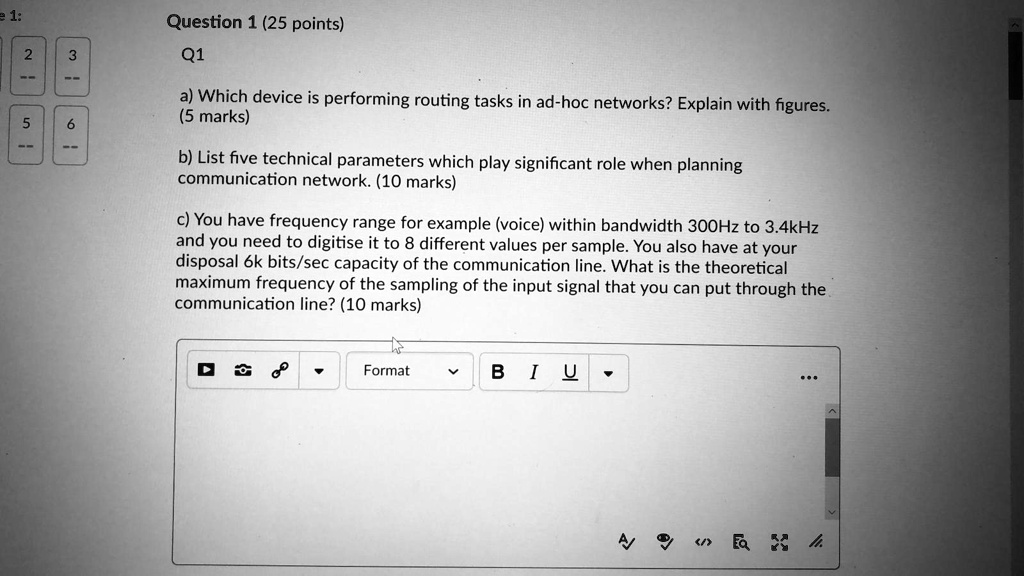 Question 1 Part A B And C Question 1 25 Points Q1 3 Which Device Is Performing Routing Tasks