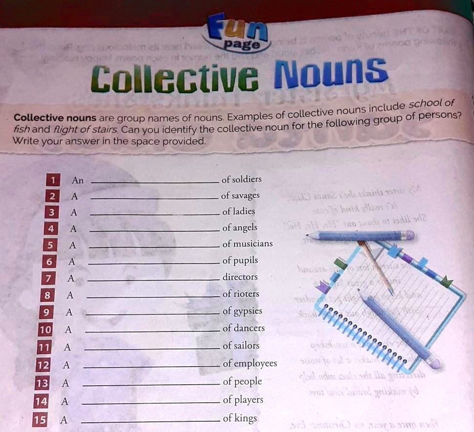 SOLVED: Titlewithtopic: Collective Nouns and Identifying the Collective ...