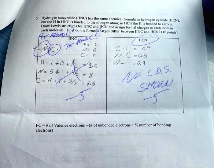 Lewis Structure Of Hcn With Formal Charges