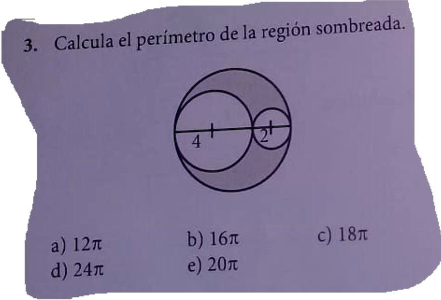 SOLVED: Calcula el perimetro de la region sombreada de la región ... SOLVED: Calcula el perimetro de la region sombreada de la región ...
