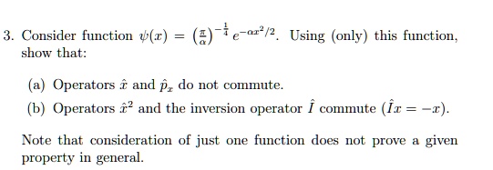 SOLVED: Consider function U(x) show that: Or' Using (only) this function. Operators f and p do ...