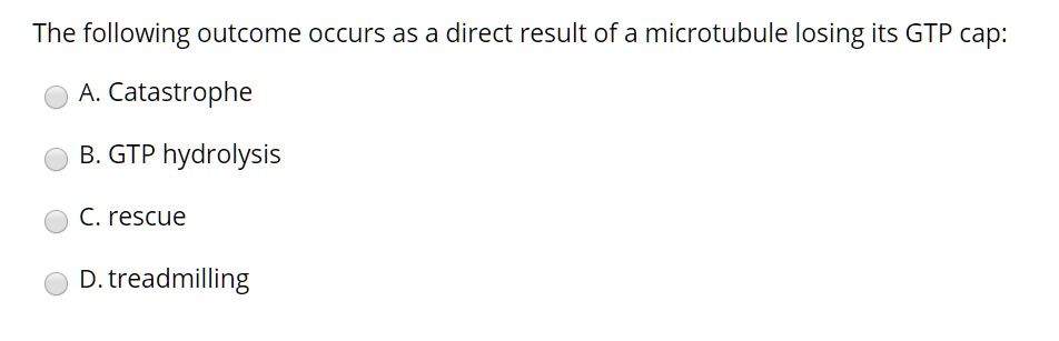SOLVED: The following outcome occurs as a direct result of a ...